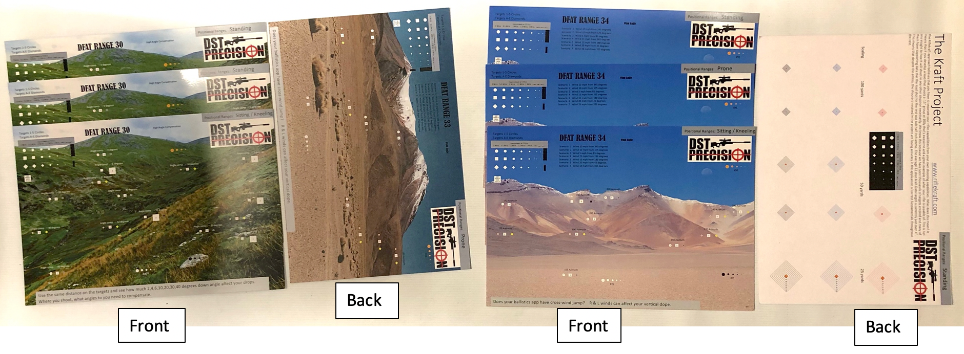 D.F.A.T. RANGE TARGET PACKS