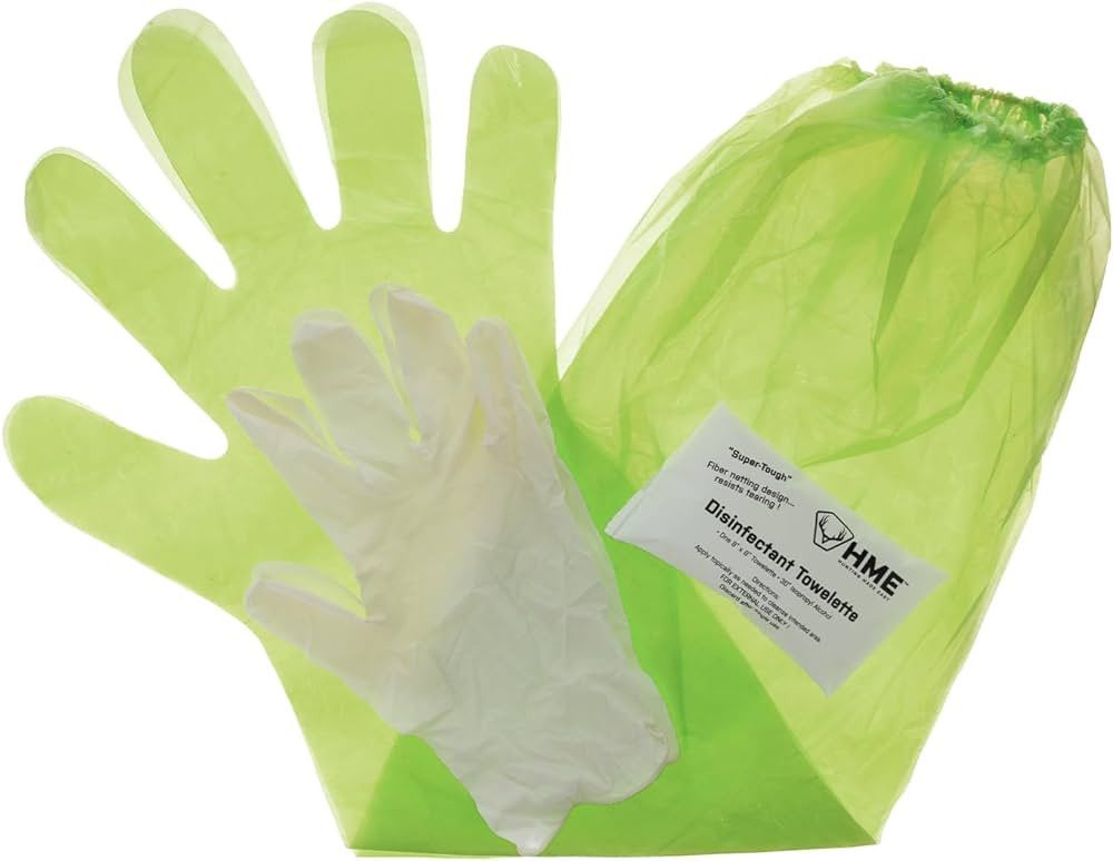Buy HME Field Dressing Glove Combo with Wrist and Shoulder Length Latex ...