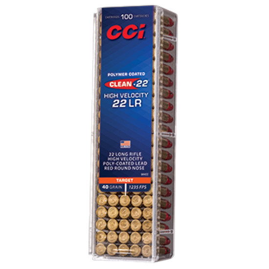 Buy CCI Clean-22 High Velocity 22LR 40gr Round Nose Rimfire Ammo at ...