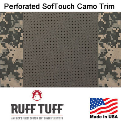 Ruff Tuff Perforated Sof-Touch Diamont Quilt Insert With Camo Trim Seat ...