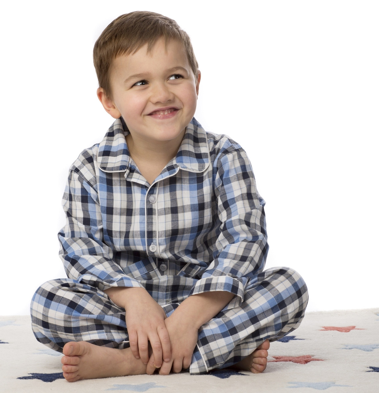 Boys Pyjamas - Check Age 2-3 - Kids Rooms