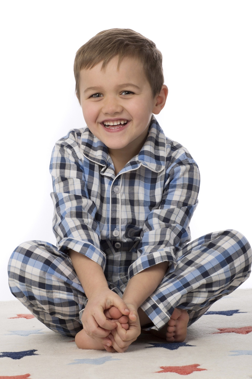 Boys Pyjamas - Check Age 2-3 - Kids Rooms