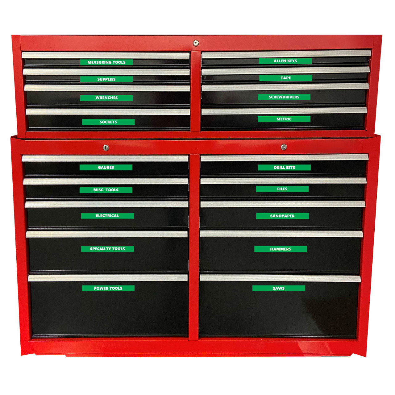 Green Tool Box Organizational Magnets Basic Set
