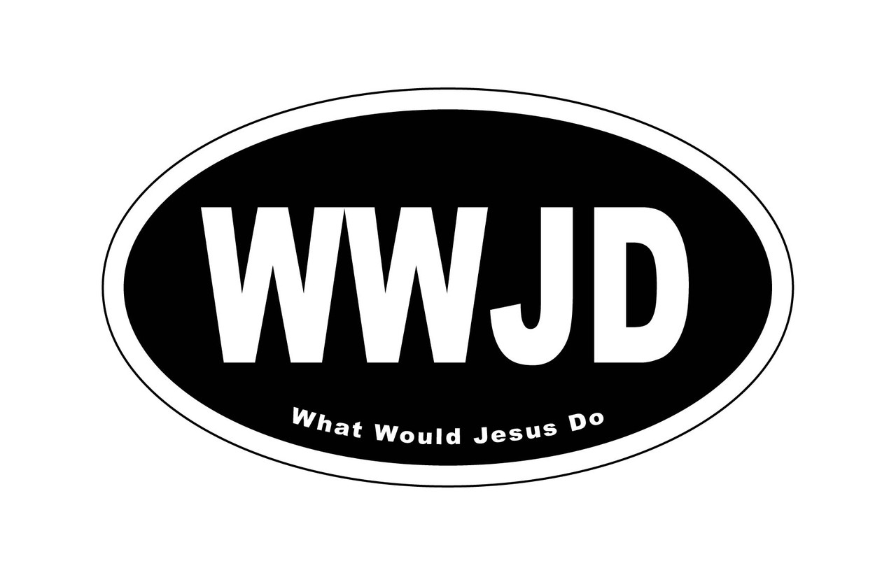 What Would Jesus Do WWJD Bumper Magnet