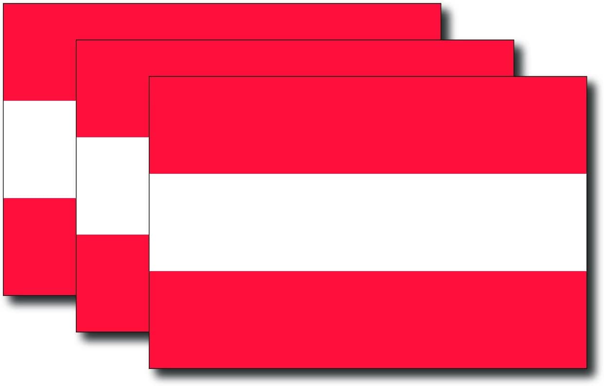 Austria Flag Sticker (3 Pack)