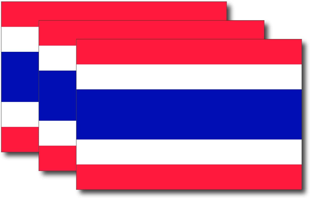 Thailand Flag Sticker (3 Pack)
