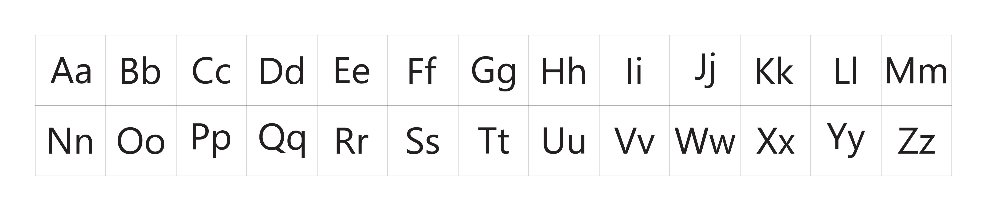 Black Inverted Magnetic Alphabet Letters (Upper and Lower Case)