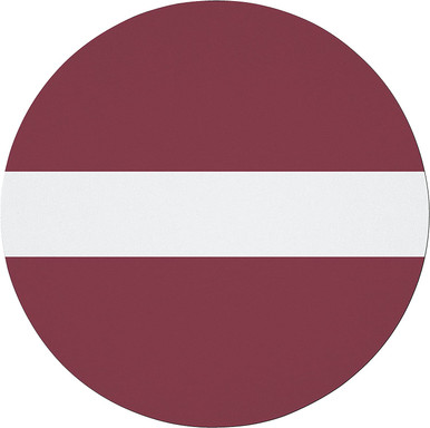 Latvia Flag 7.5" Circular Mouse Pad