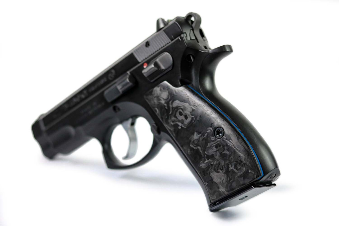 CZ 75 Thin Marbled Carbon Fiber w Liner - LOK Grips