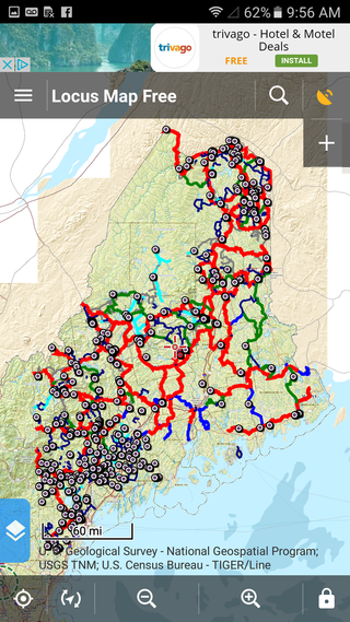 ME Snowmobile Trail App Data - GPS Trailmasters