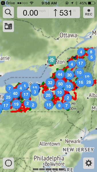 NY Snowmobile Trail App Data - GPS Trailmasters