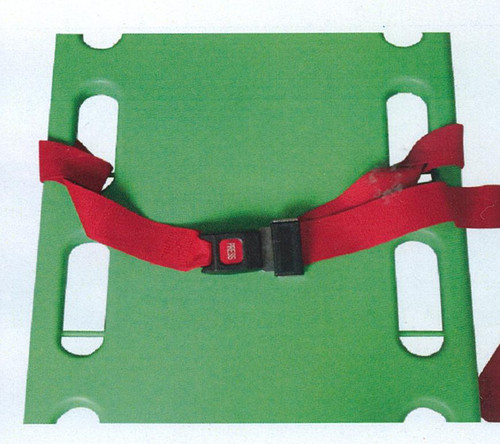 Restraint Straps with metal buckle and loop ends - Black - Rapid Rescue