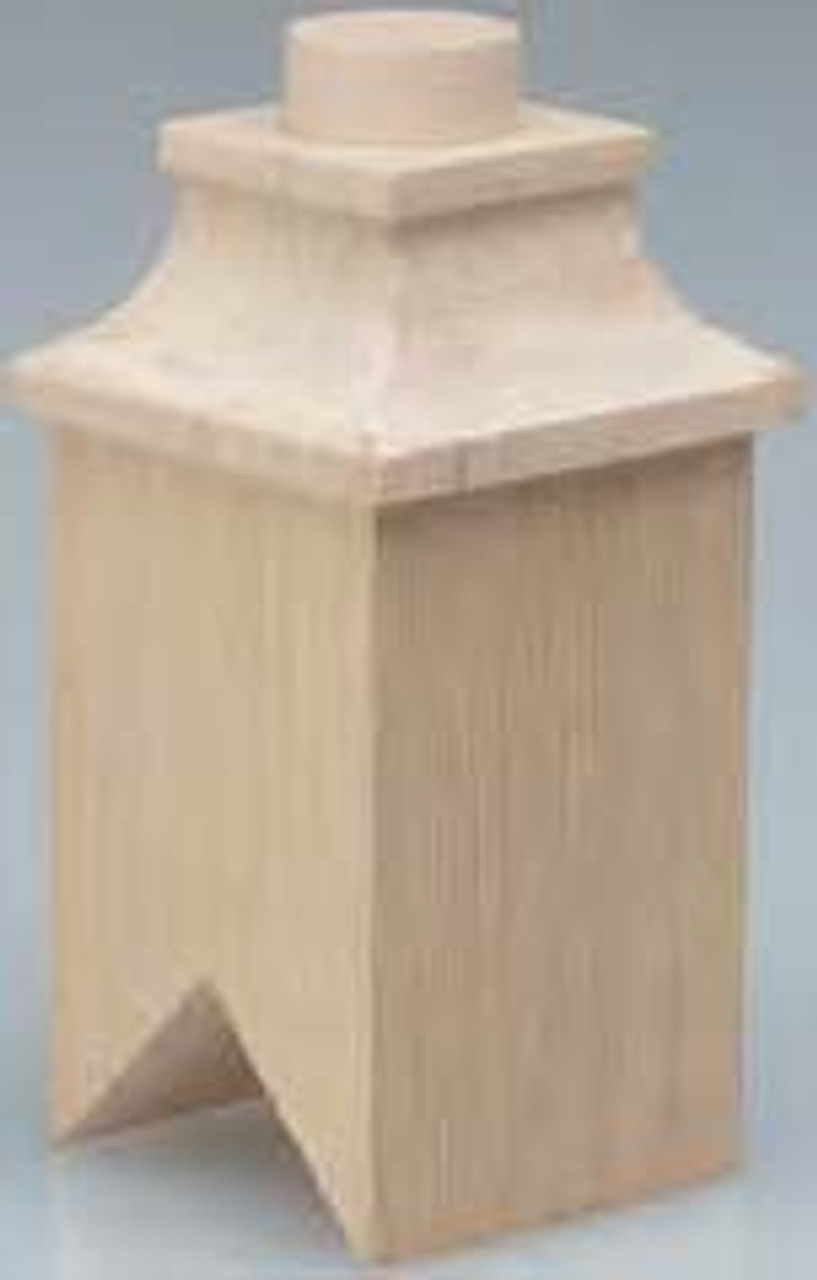 Wood Square Chimney - Dollhouse City