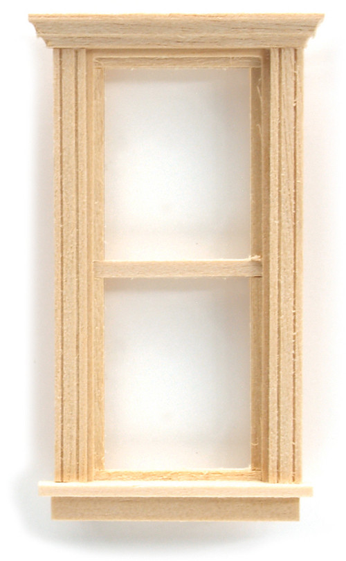 Traditional Pediment Window - Dollhouse City