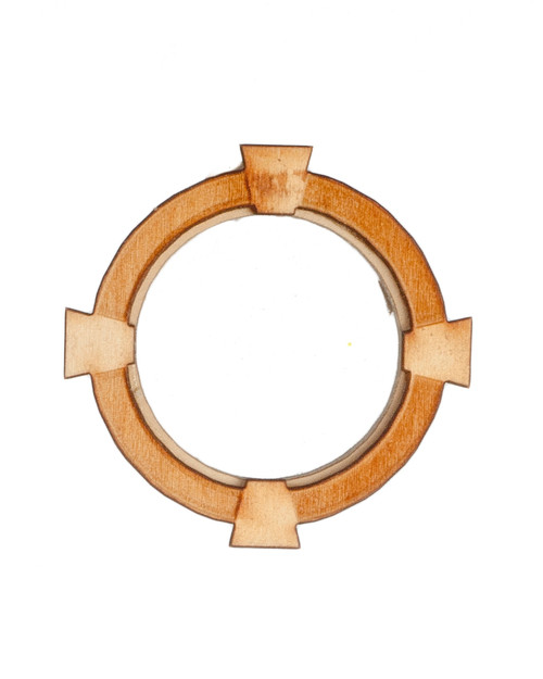 Star Round Keystone Window - Dollhouse City