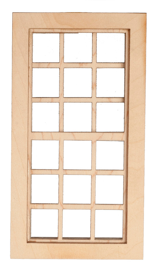9 Over 9 Double Hung Window - Dollhouse City