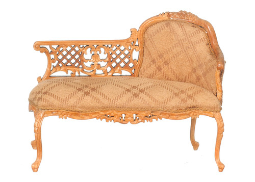 Victorian French Rococo Chaise - Dollhouse City