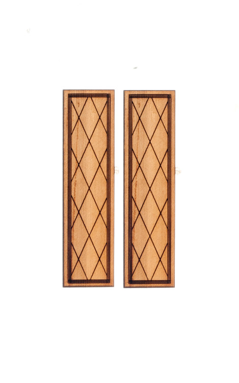 Crosshatch Shutters - Pair - Dollhouse City