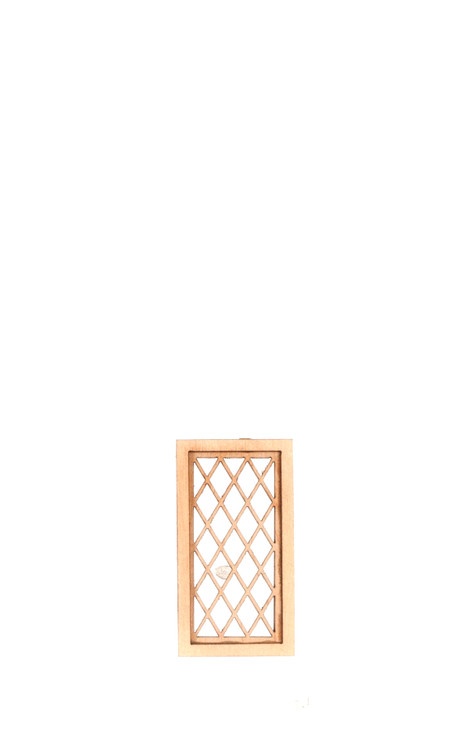 Diamond Pattern Window with Sheet - Dollhouse City