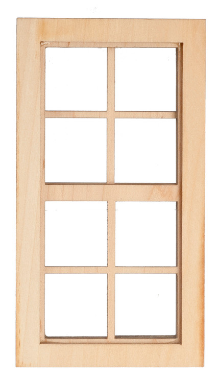 4 Over 4 Double Hung Window - Dollhouse City