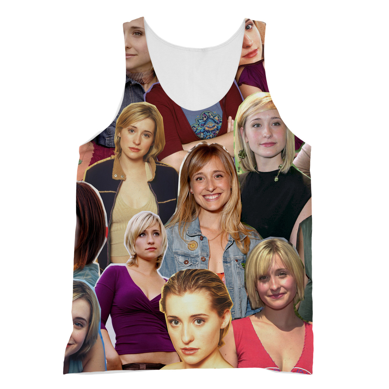 Allison Mack 3D Collage Face T-Shirt - AllOverPrint.ca