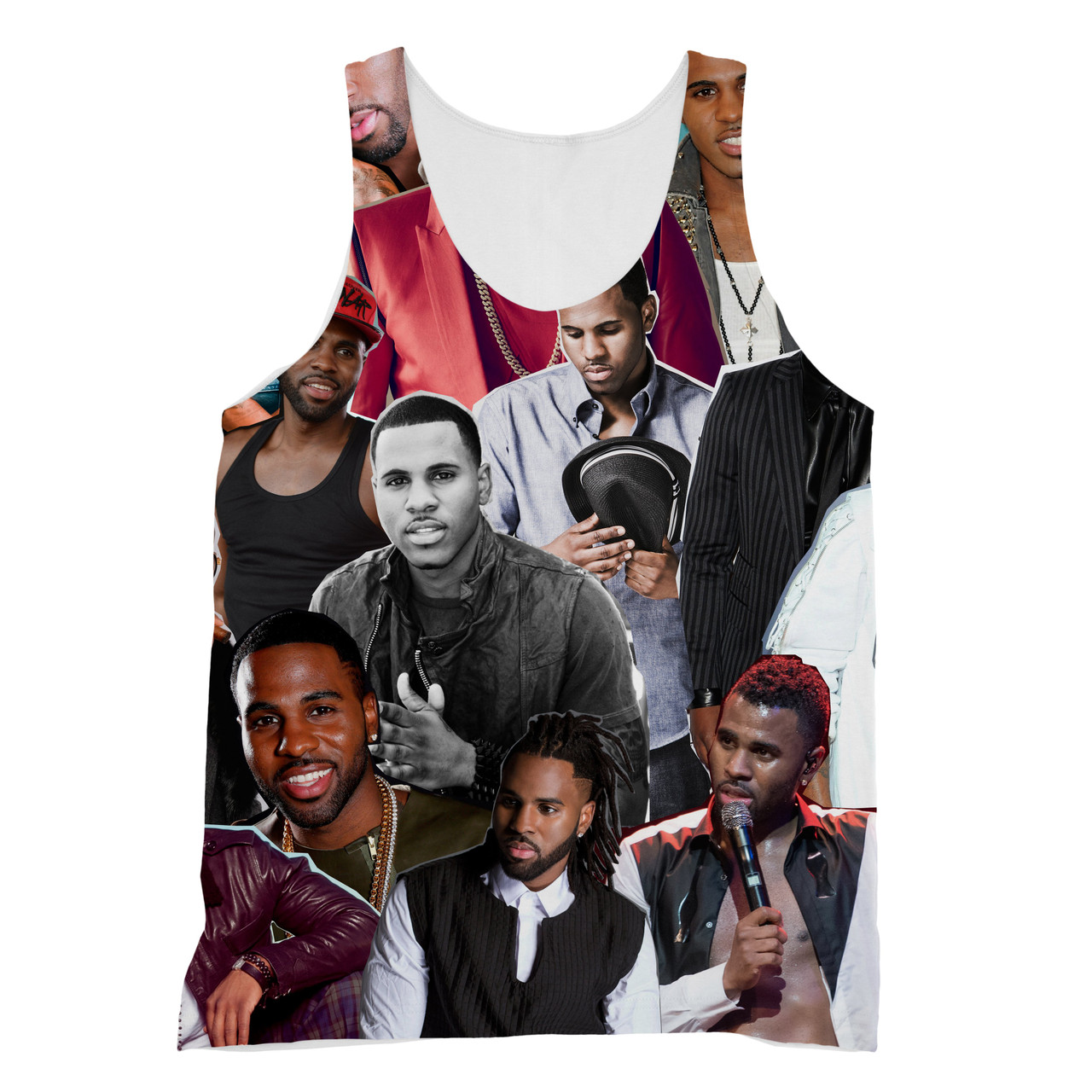 Jason Derulo 3D Collage Face T-Shirt - AllOverPrint.ca