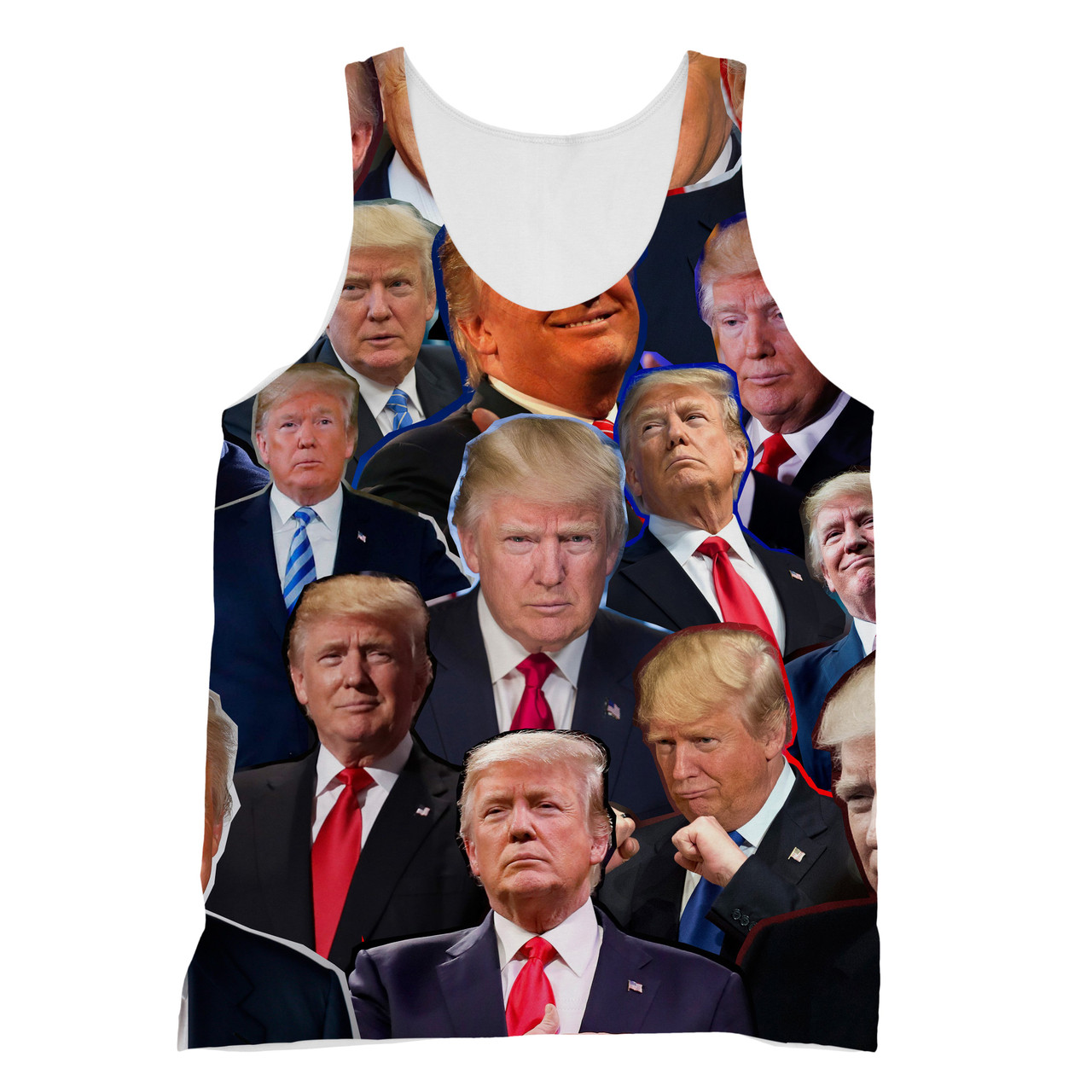 Donald Trump 3D Collage Face T-Shirt - AllOverPrint.ca