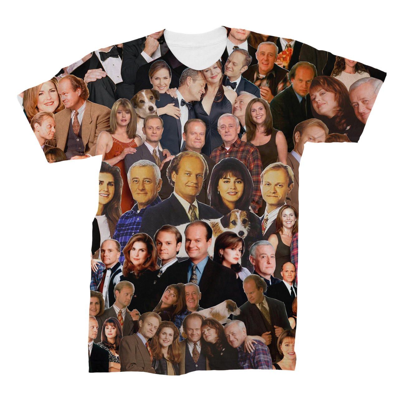 Frasier 3D Collage Face T-Shirt - AllOverPrint.ca