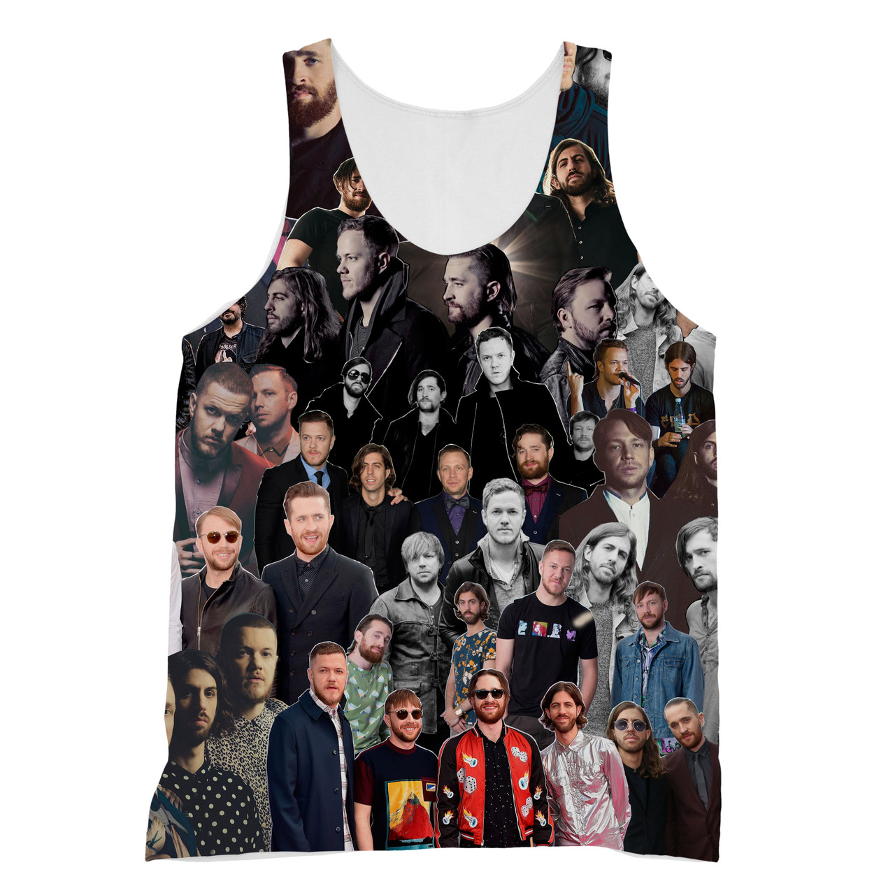 Imagine Dragons 3D Collage Face T-Shirt - AllOverPrint.ca