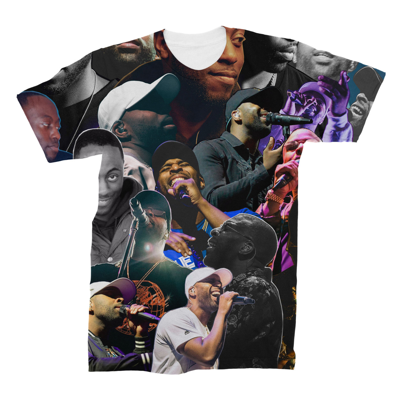 Dvsn 3D Collage Face T-Shirt - AllOverPrint.ca
