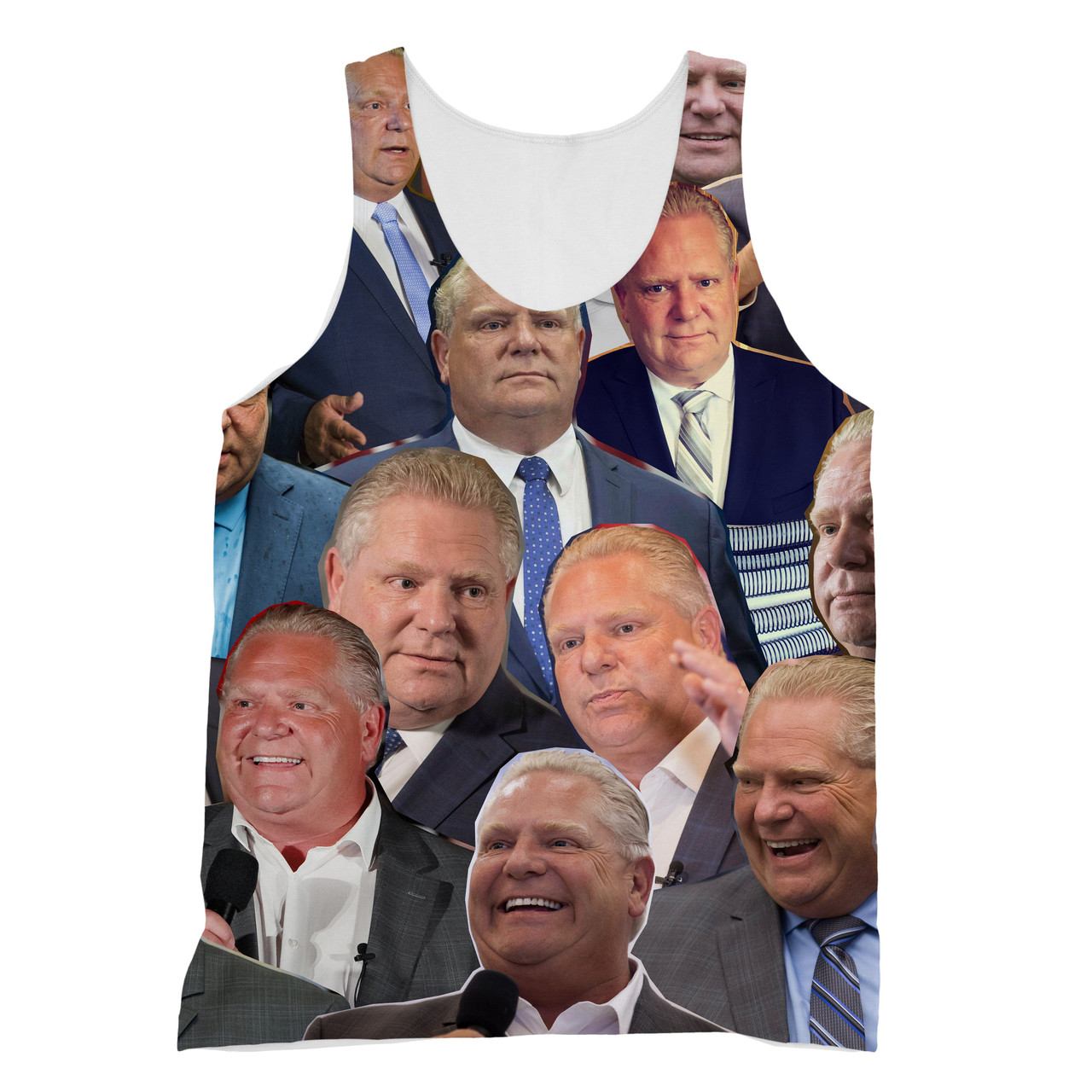 Doug Ford 3D Collage Face T-Shirt - AllOverPrint.ca