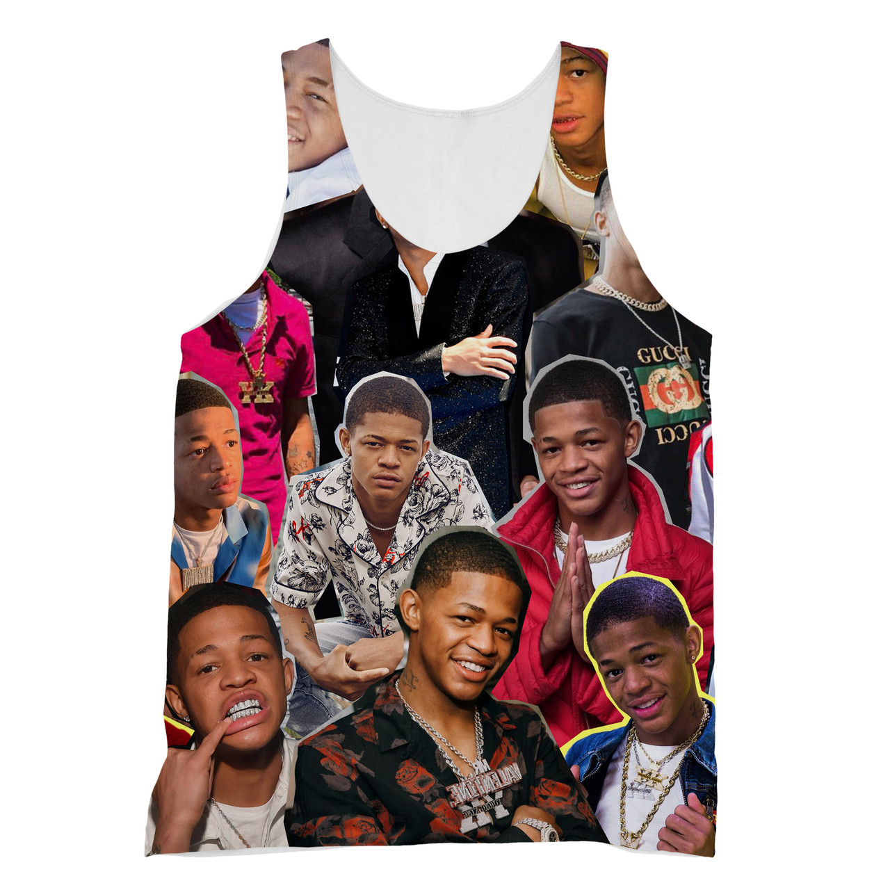 YK Osiris 3D Collage Face T-Shirt - AllOverPrint.ca