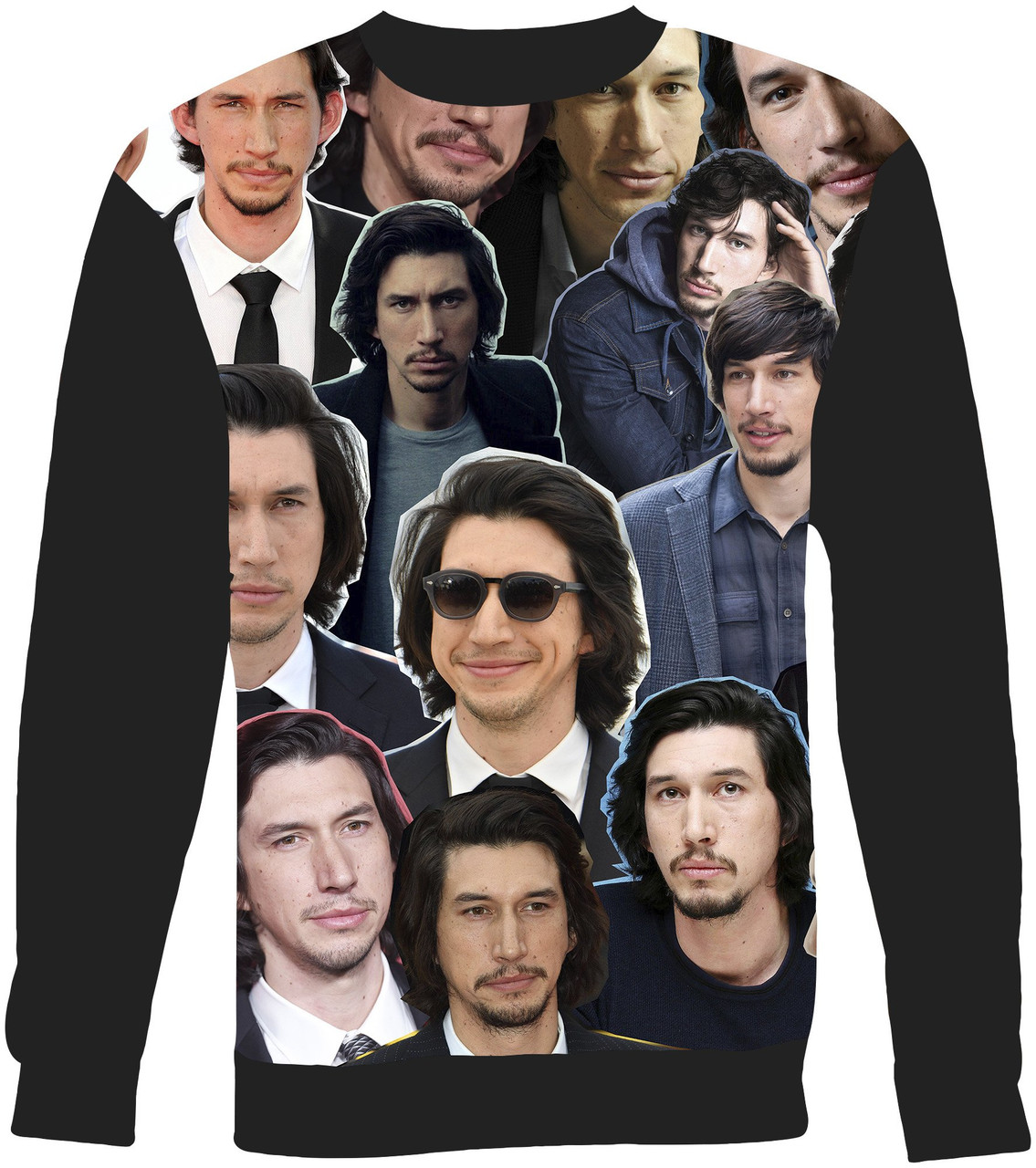 Adam Driver Photo Collage Sweatshirt - AllOverPrint.ca