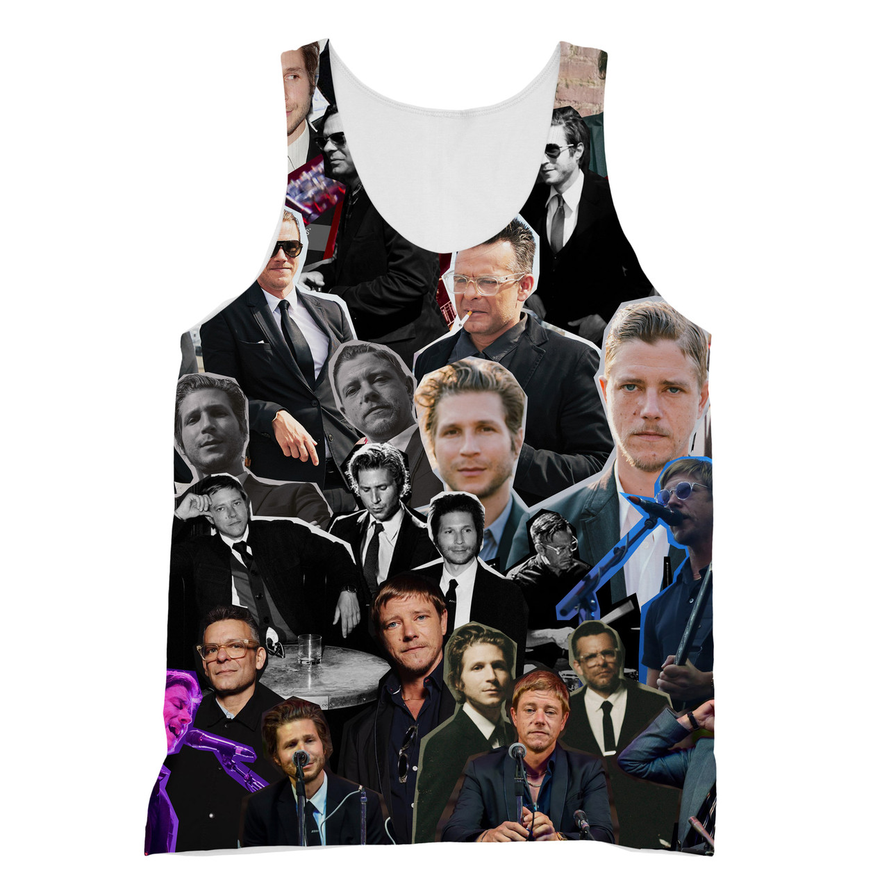 Interpol 3D Collage Face T-Shirt - AllOverPrint.ca