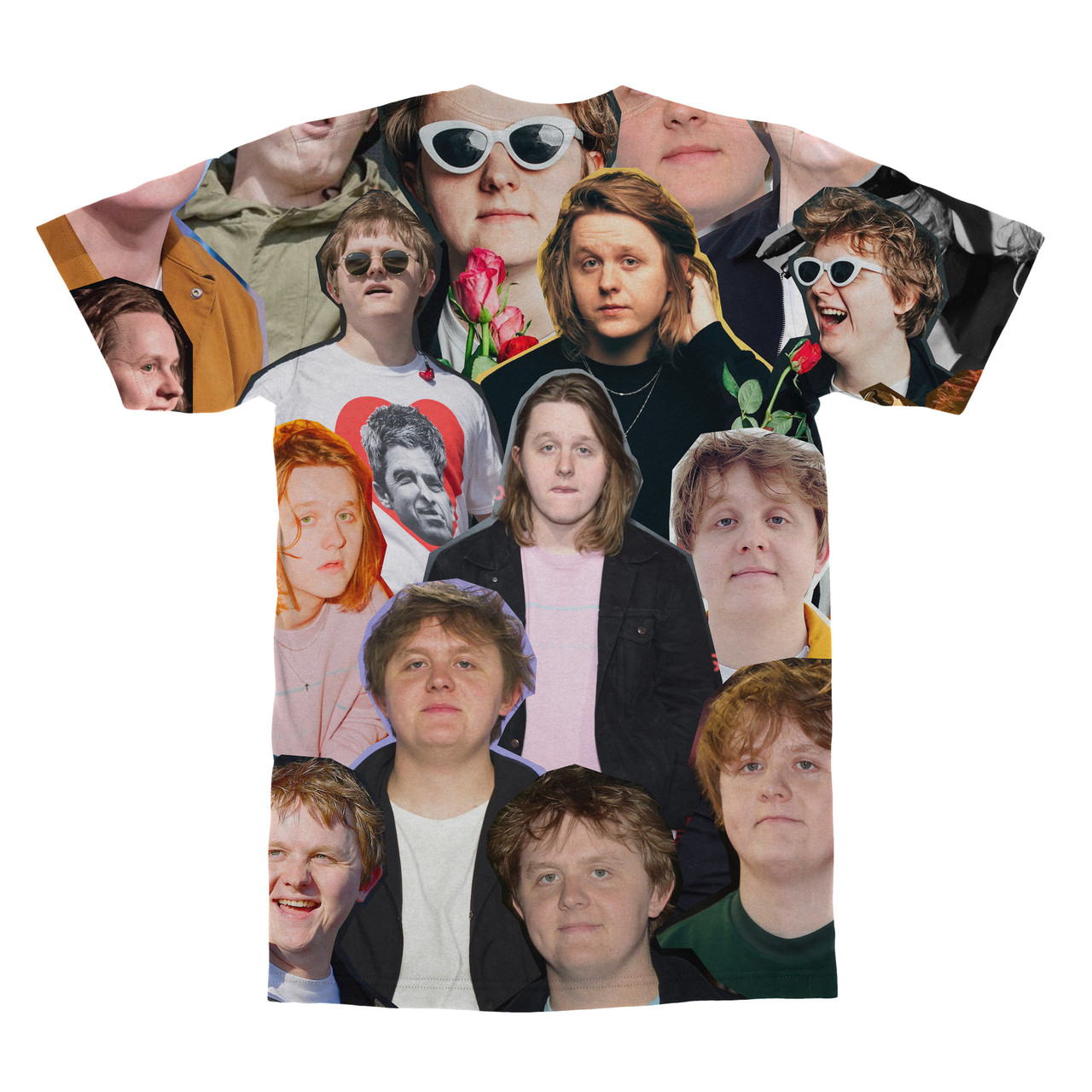 Lewis Capaldi 3D Collage Face T-Shirt - AllOverPrint.ca