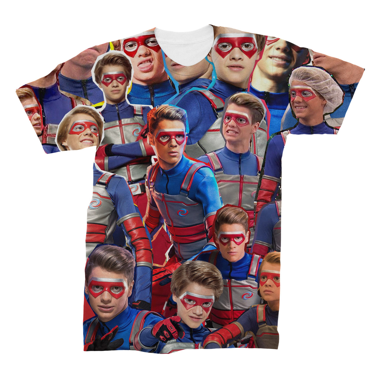 Henry Danger 3D Collage Face T-Shirt - AllOverPrint.ca