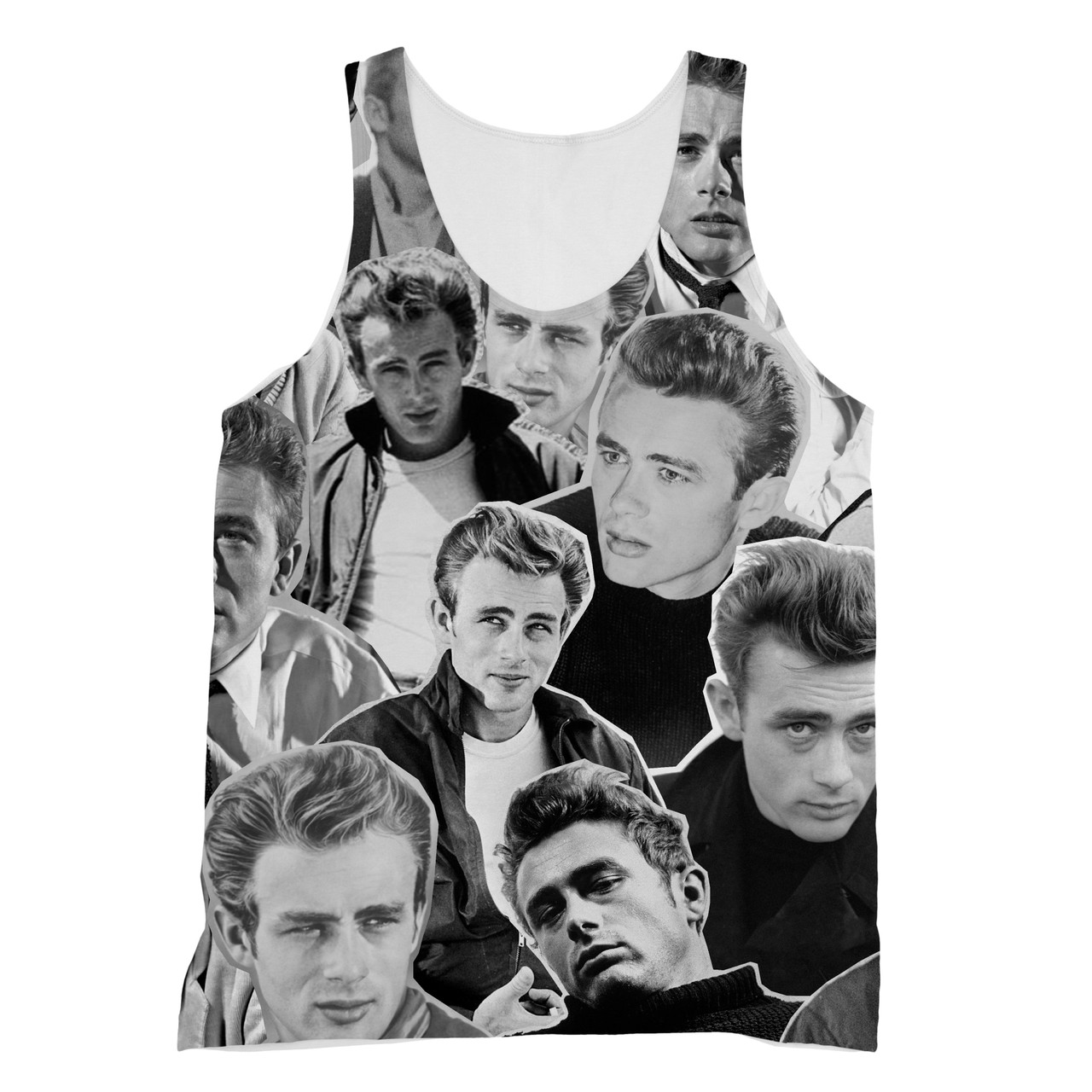 James Dean 3D Collage Face T-Shirt - AllOverPrint.ca