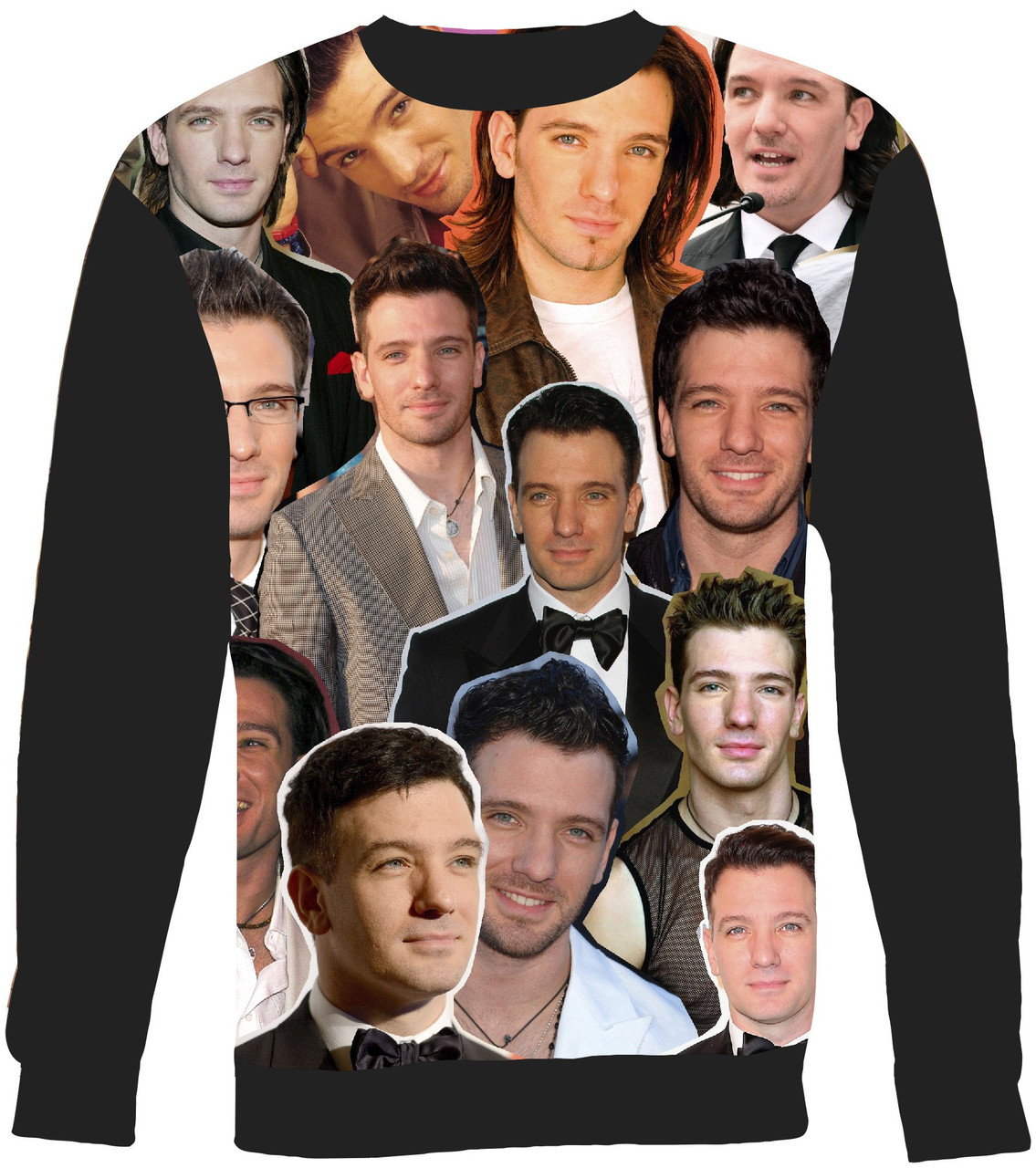 JC Chasez Photo Collage Sweatshirt - AllOverPrint.ca