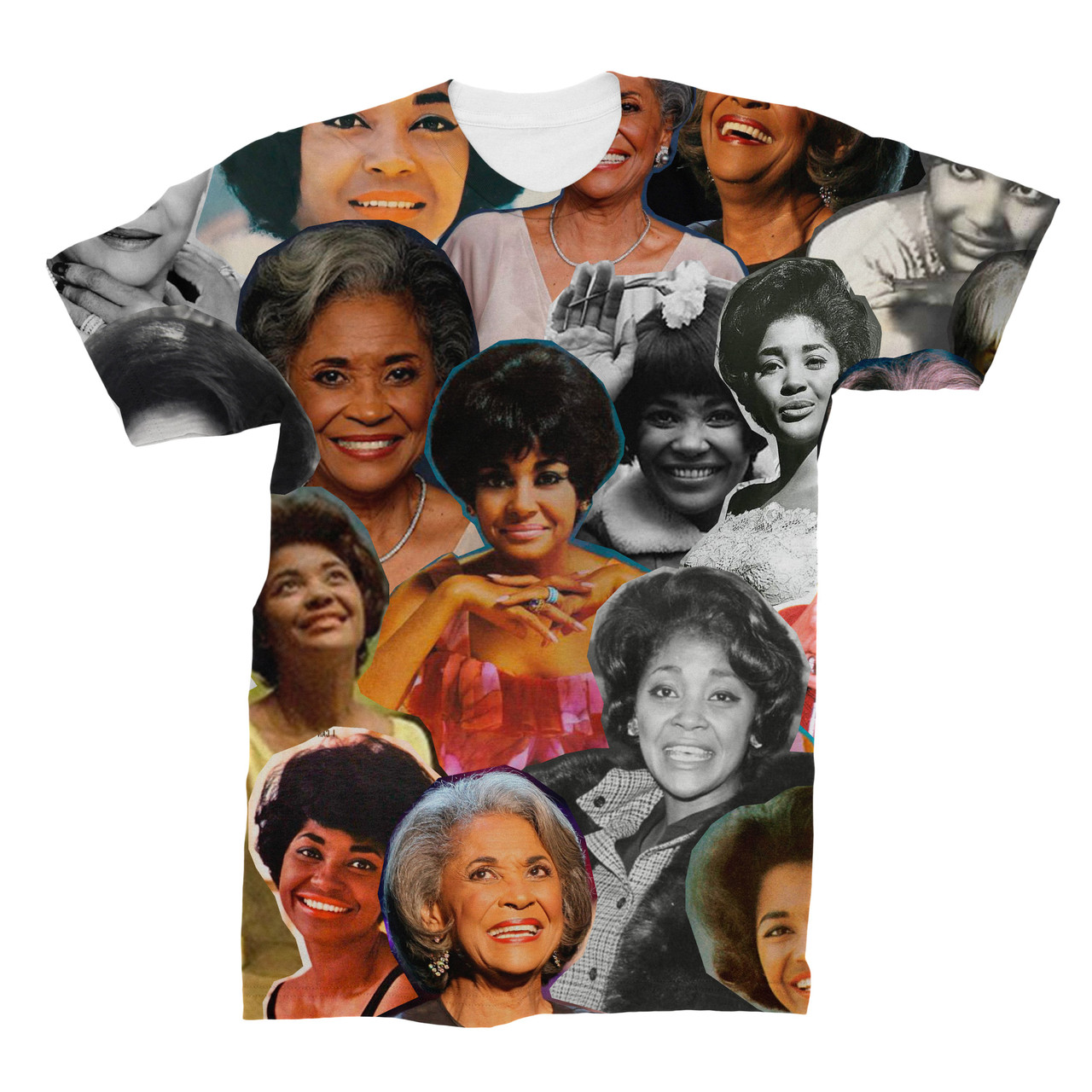 Nancy Sue Wilson 3D Collage Face T-Shirt - AllOverPrint.ca