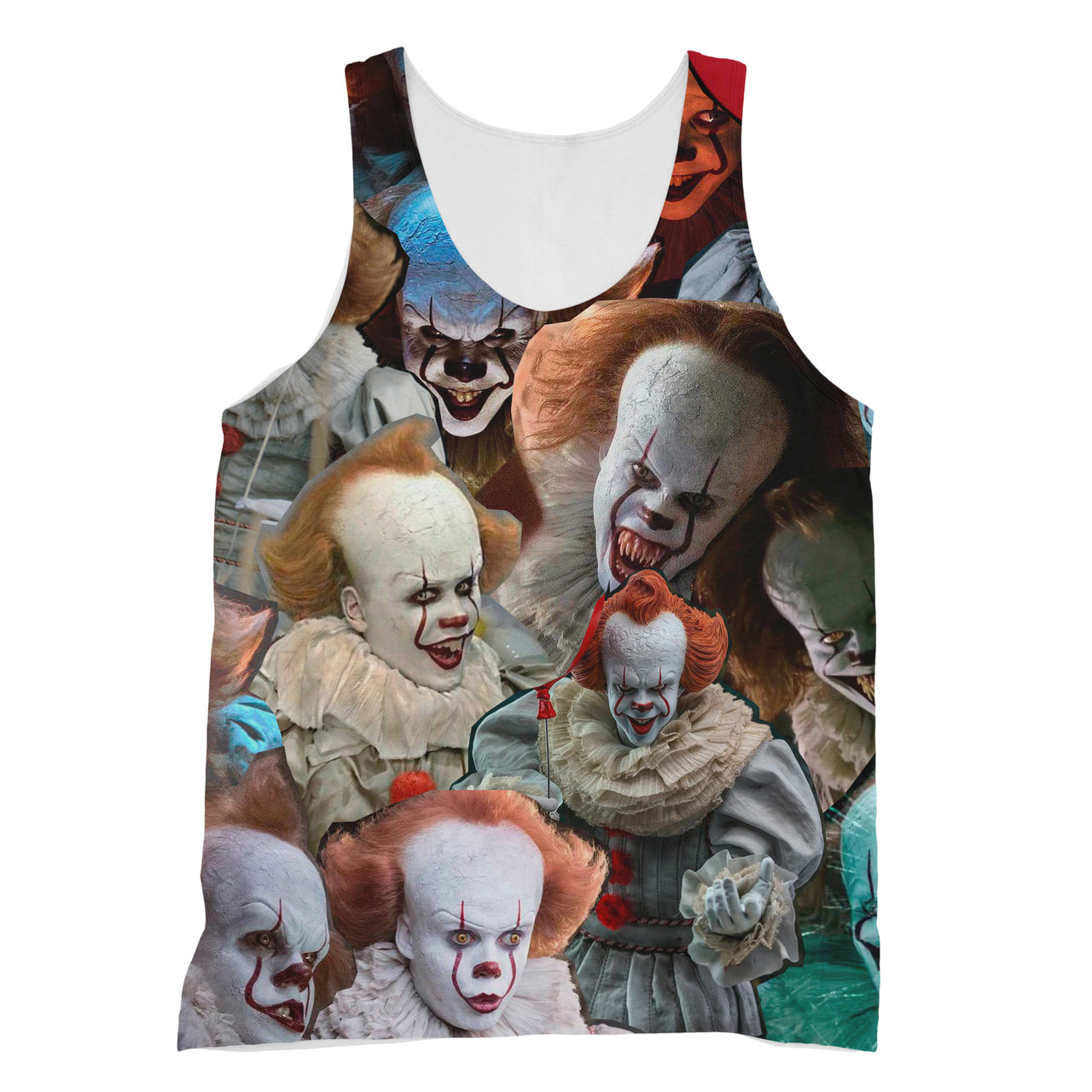Pennywise (It) 3D Collage Face T-Shirt - AllOverPrint.ca