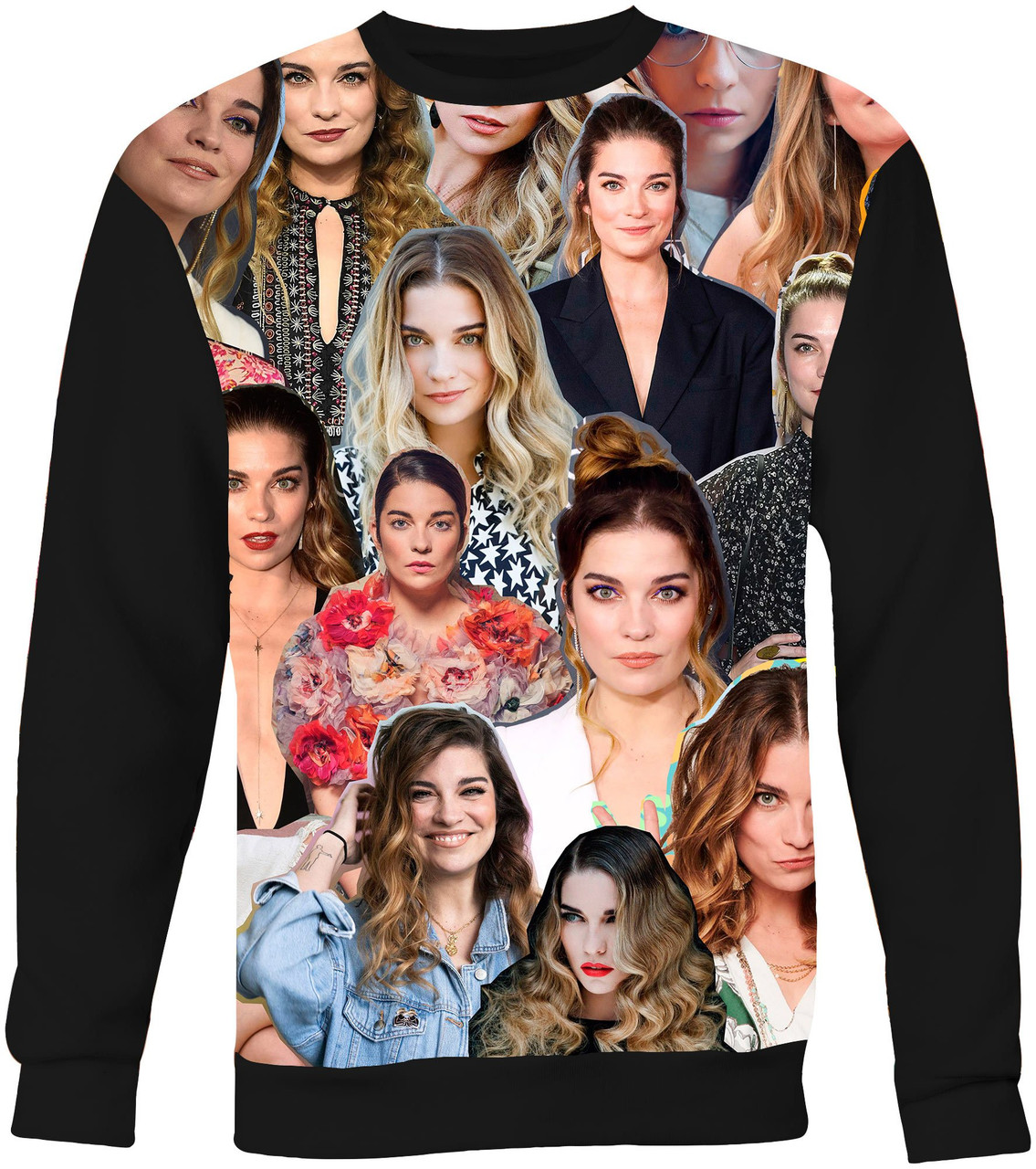 Annie Murphy Photo Collage Sweatshirt - AllOverPrint.ca