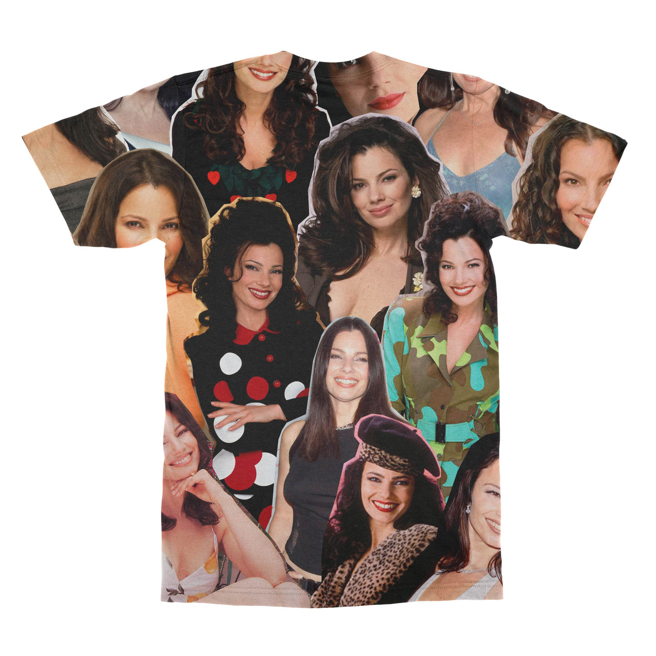 Fran Drescher 3D Collage Face T-Shirt - AllOverPrint.ca