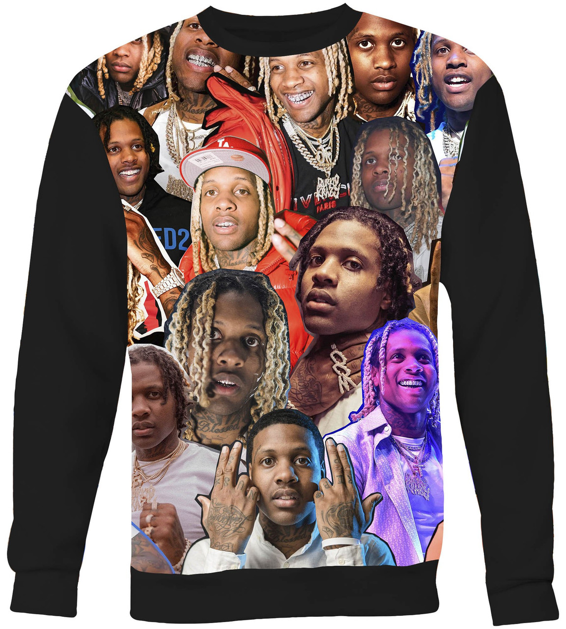 Lil Durk Photo Collage Sweatshirt - AllOverPrint.ca