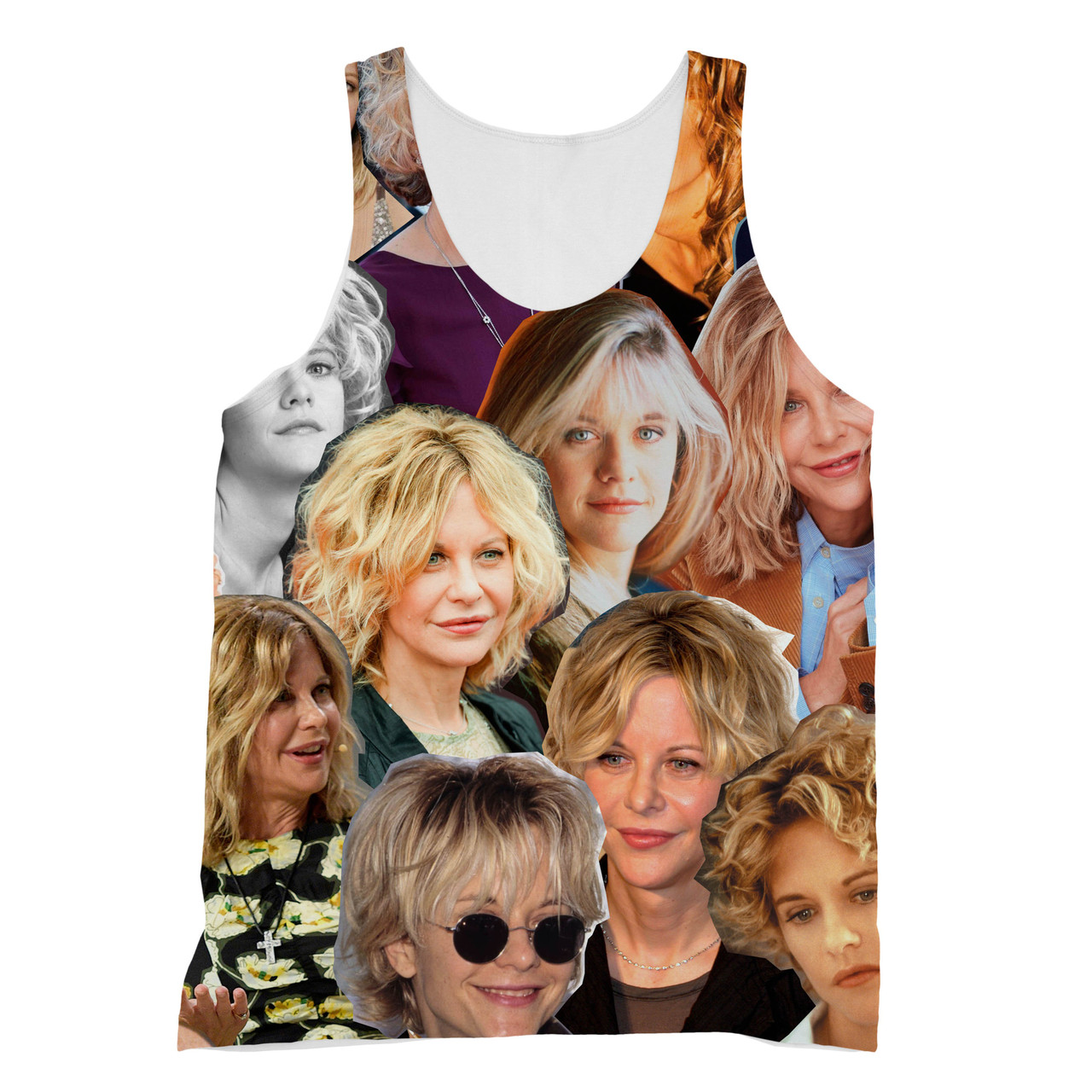 Meg Ryan 3D Collage Face T-Shirt - AllOverPrint.ca