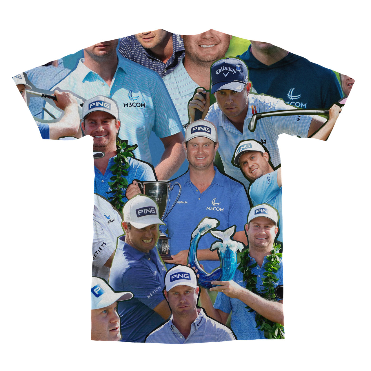 Harris English 3D Collage Face T-Shirt - AllOverPrint.ca