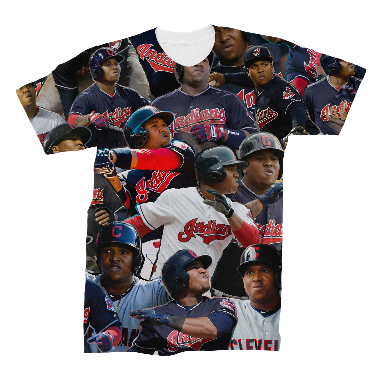 Jose Ramirez 3D Collage Face T-Shirt - AllOverPrint.ca
