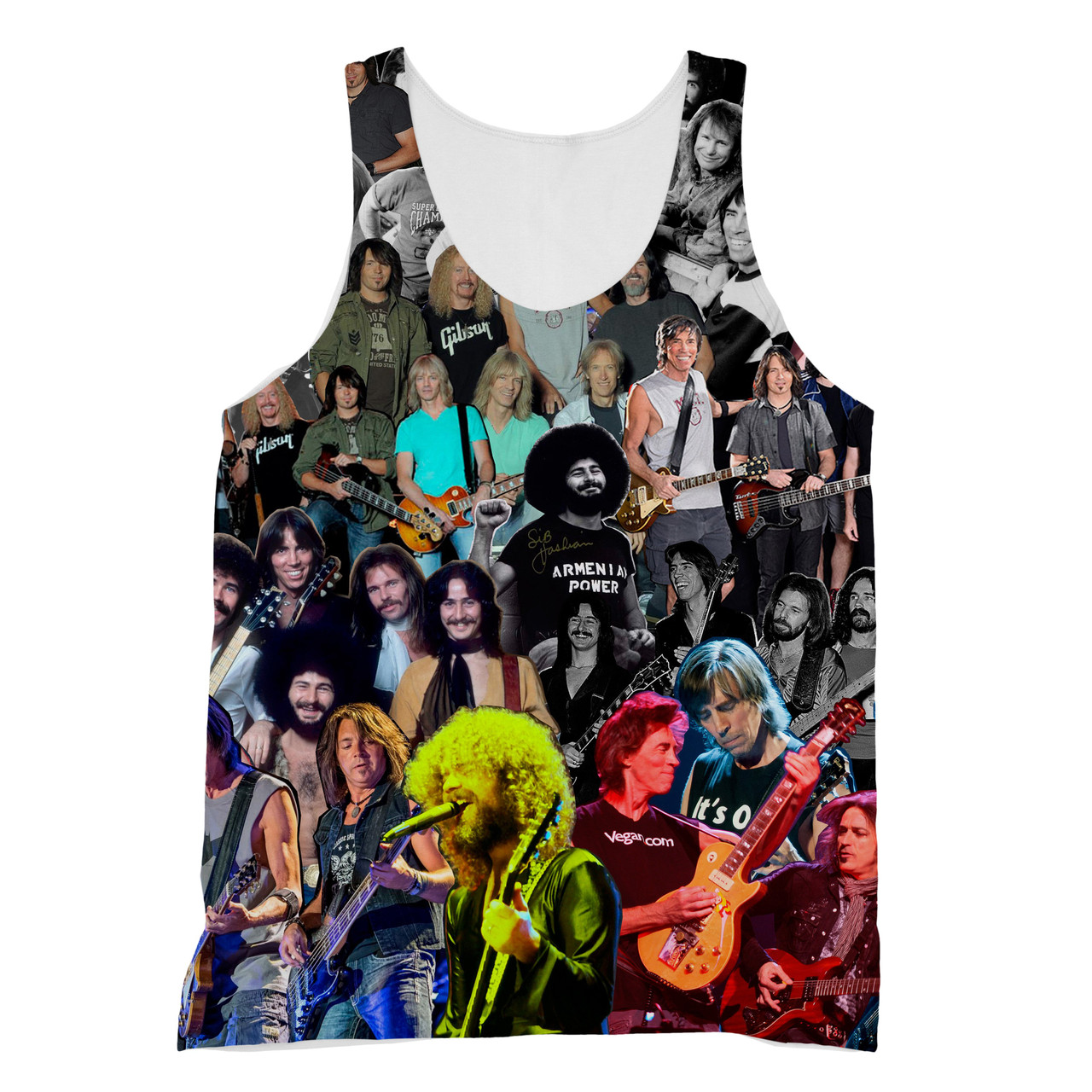 Boston (Rock Band) 3D Collage Face T-Shirt - AllOverPrint.ca