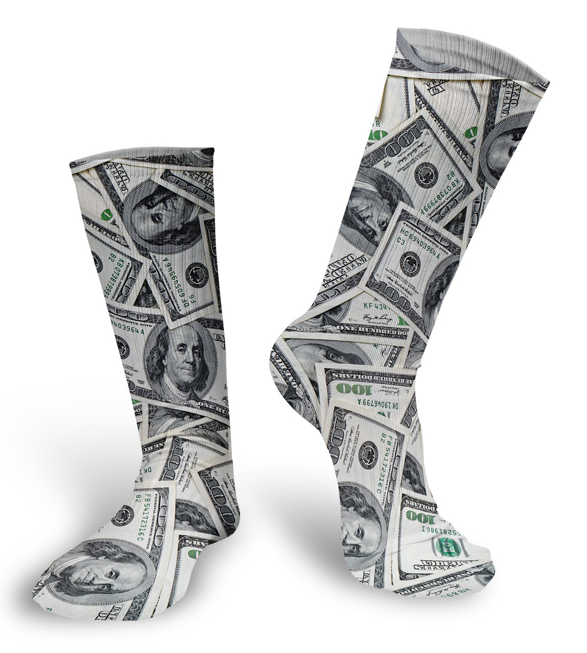 Dollar Bill Socks - AllOverPrint.ca