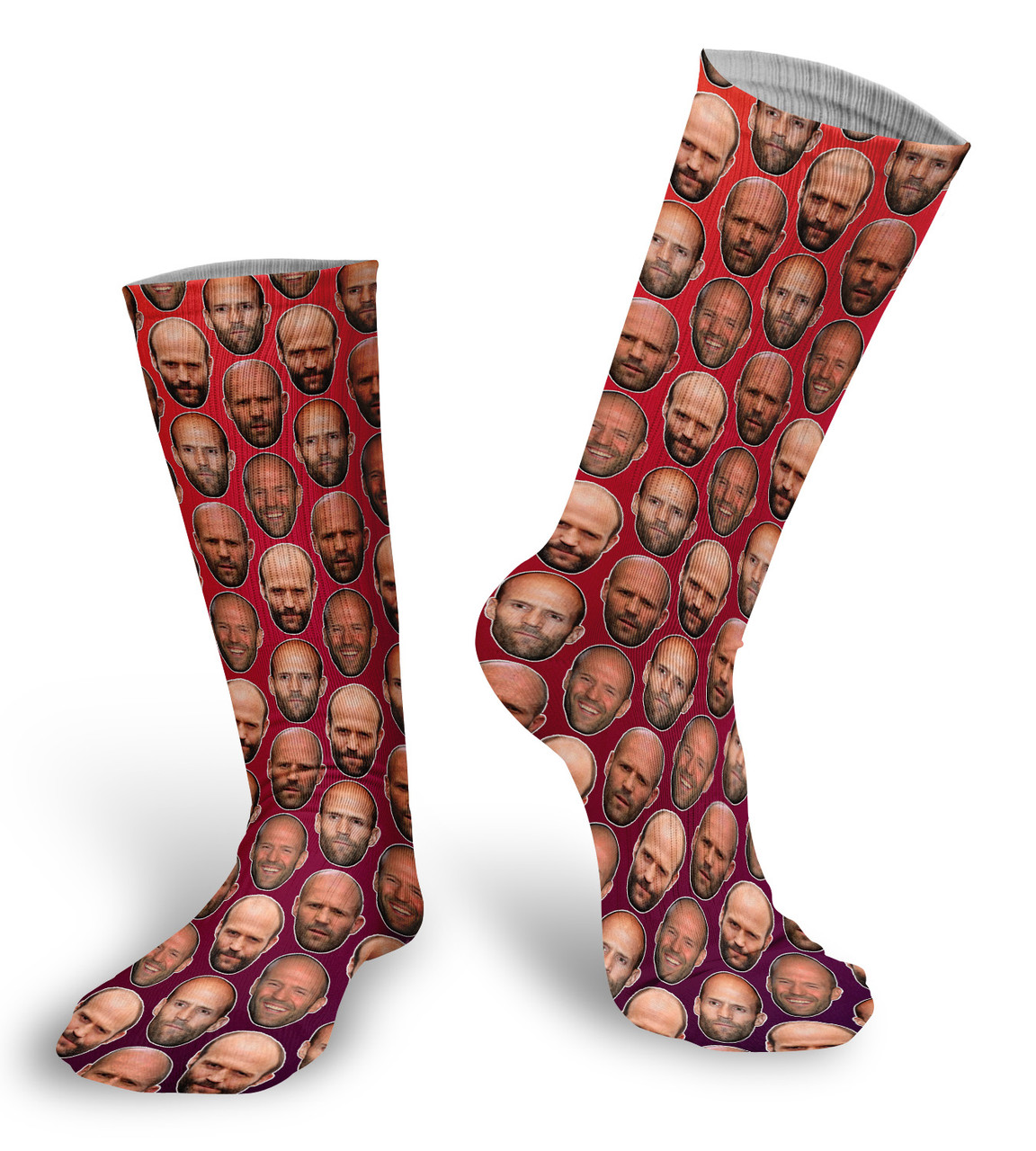 Jason Statham Faces Socks - AllOverPrint.ca