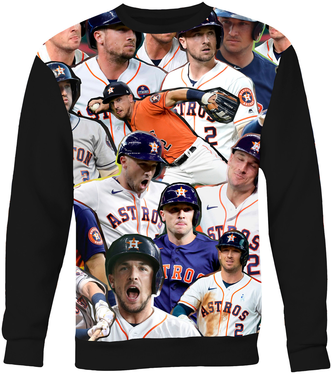 Alex Bregman Photo Collage Sweatshirt - AllOverPrint.ca